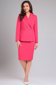 Юбочный костюм LeNata 20397 малиновый