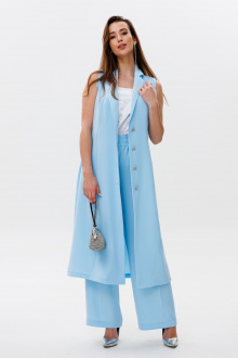 Брючный комплект NikVa 501-1 голубой+молоко