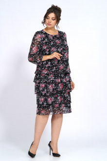 Платья Alani Collection 2089 розы-черный