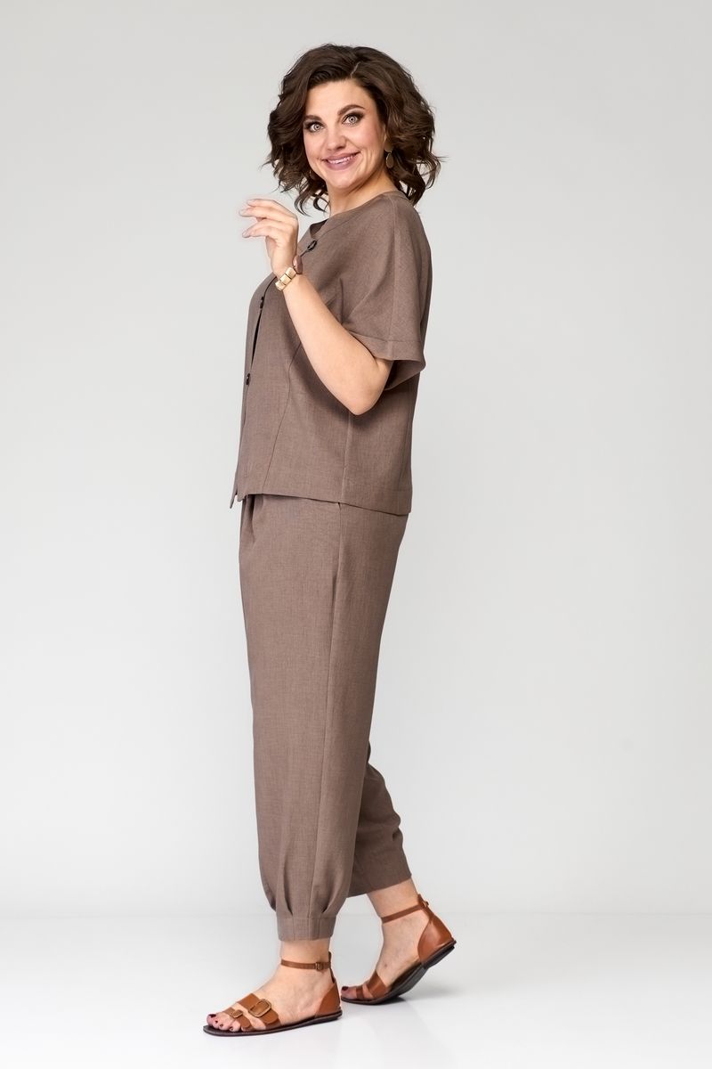 Брючный костюм Michel chic 1337 коричневый